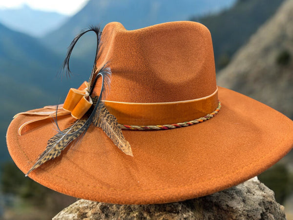 Rust Felt Fedora – Hats by Katie