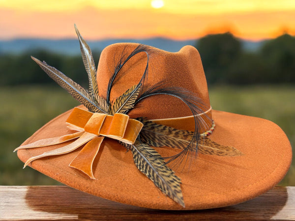 Rust Felt Fedora – Hats by Katie